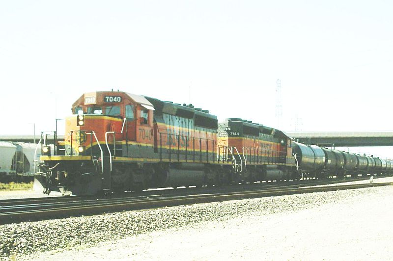 BNSF SD 40-2s 7040 and 7144
